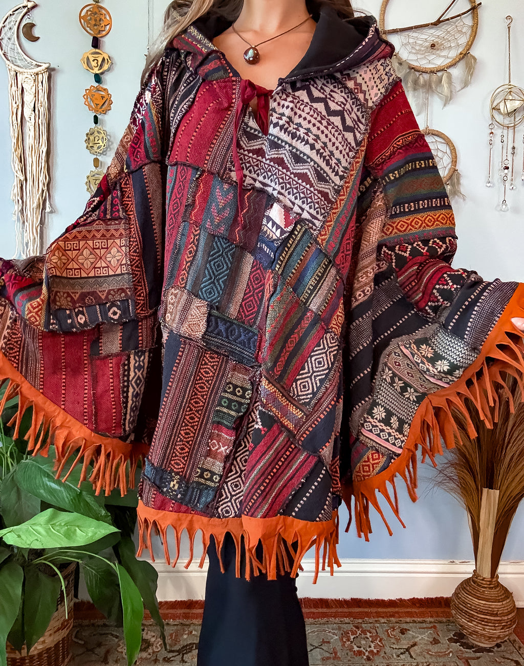 NEEVAN PONCHO- RUST – ordinaryselenophile