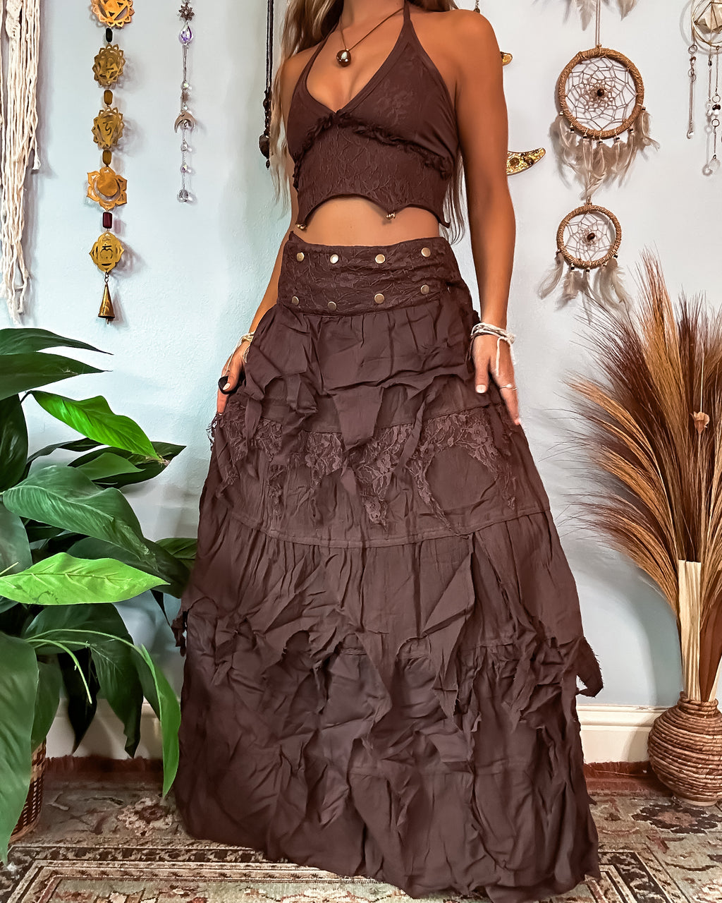 COVEN WRAP SKIRT - EARTH – ordinaryselenophile
