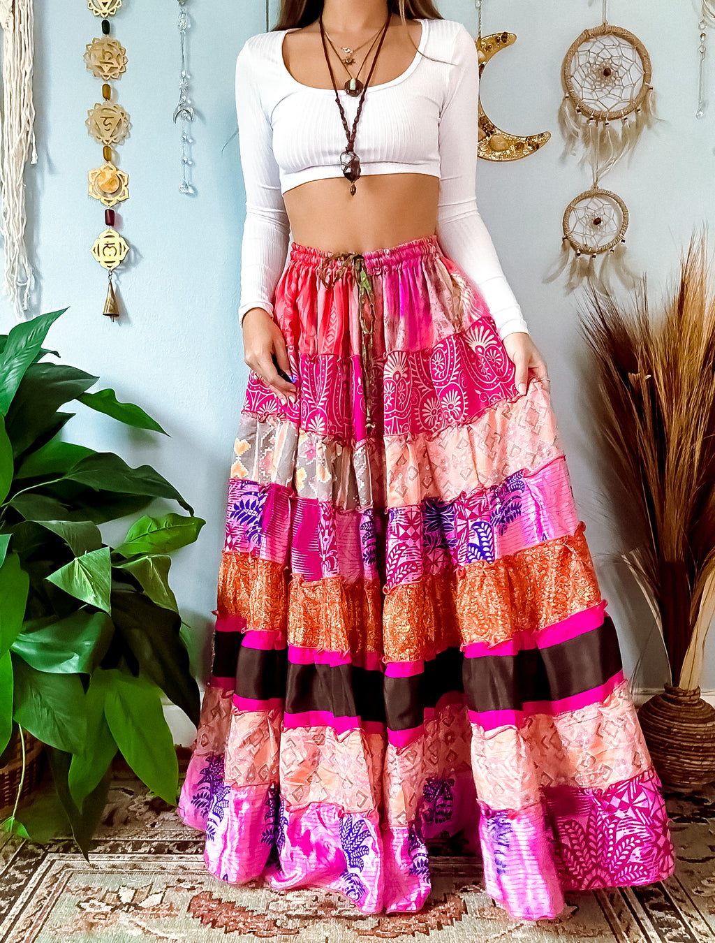 PATCHWORK TIERED SKIRT – ordinaryselenophile