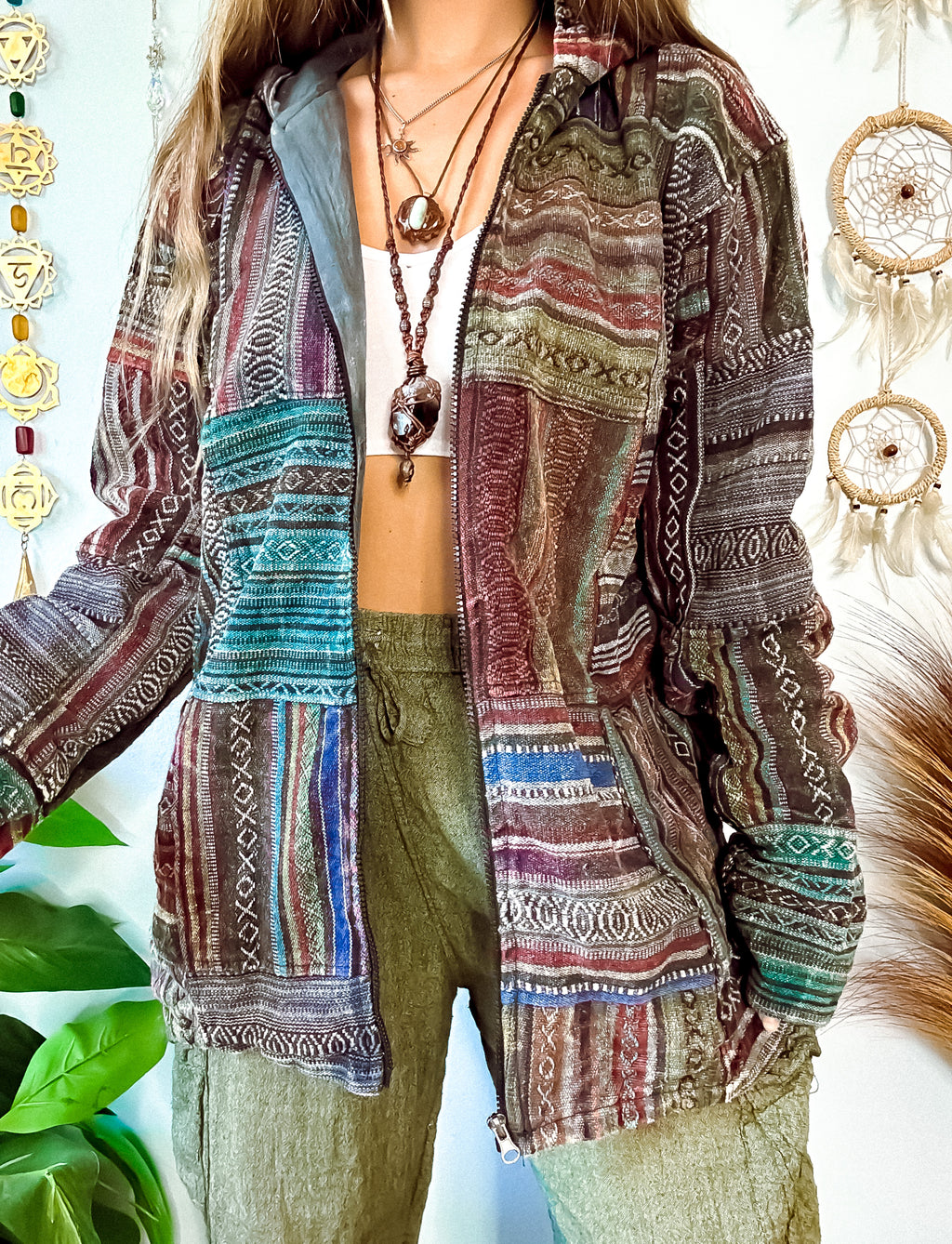 SAWYER PATCHWORK ZIP UP - STONE – ordinaryselenophile