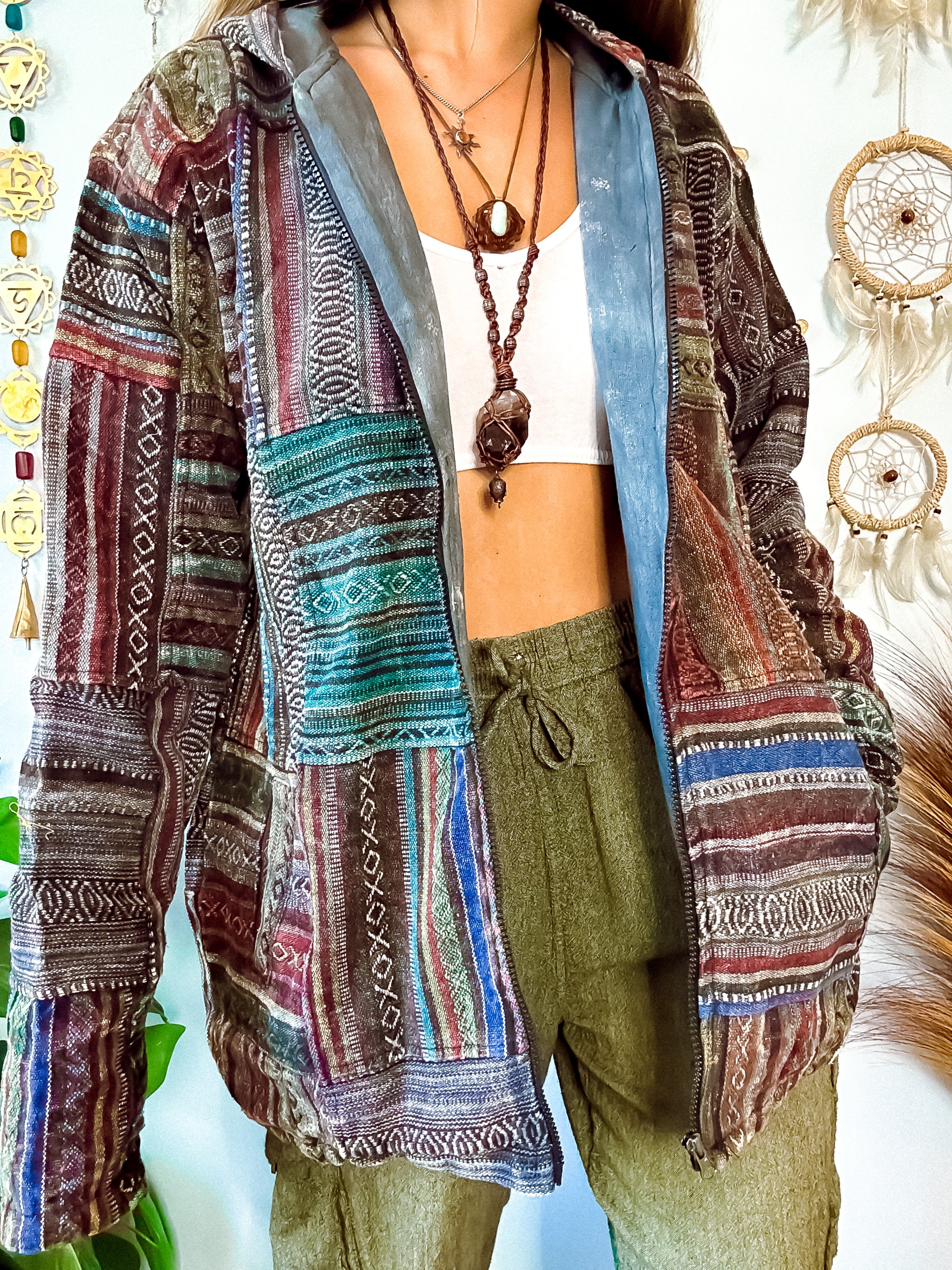 SAWYER PATCHWORK ZIP UP - STONE – ordinaryselenophile